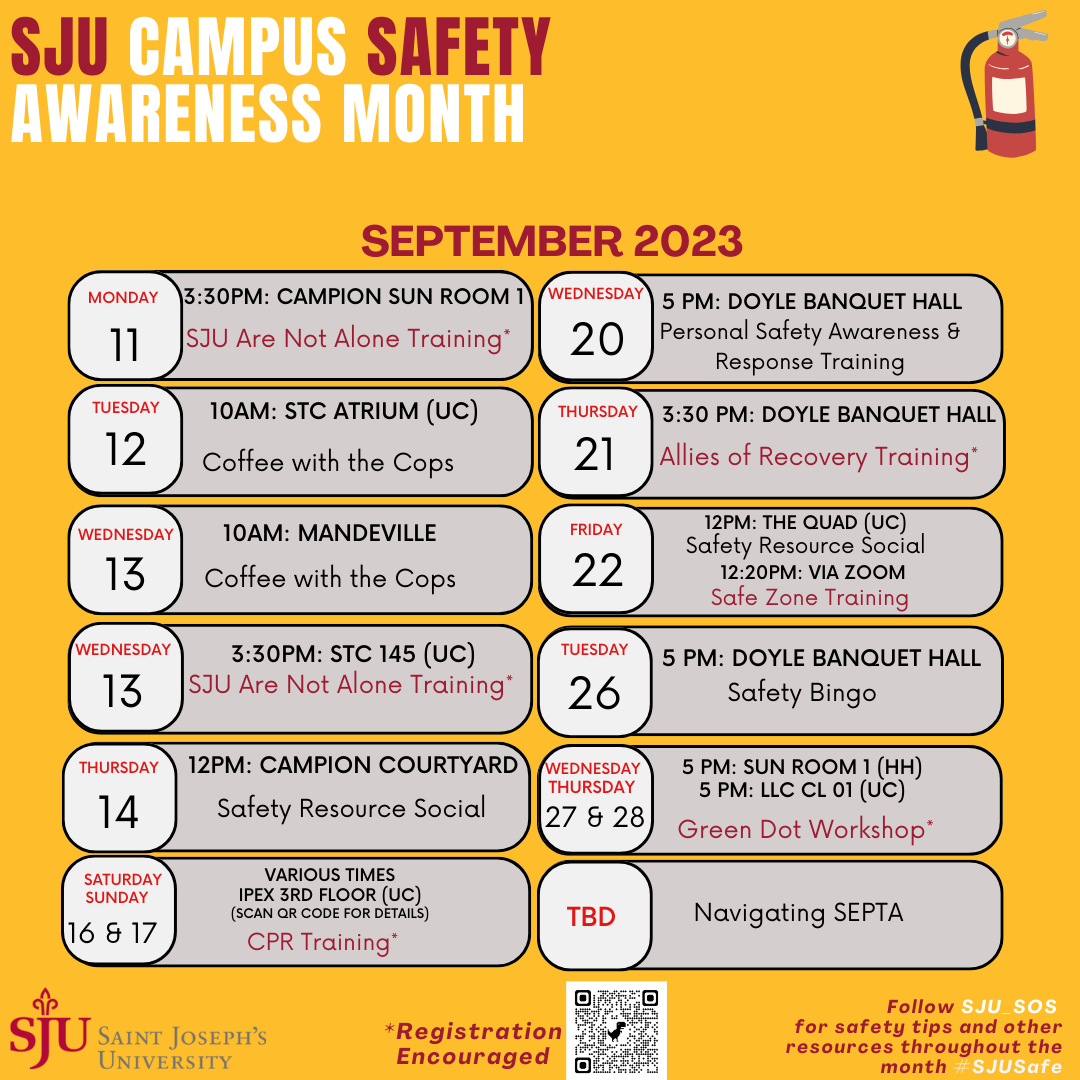 Student Outreach & Support Events | Saint Joseph's University